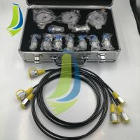 China Hydraulic Pressure Test Kit With 3 Gauges For Excavator Parts for sale