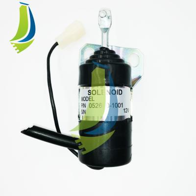 China 052600-1001 12V Fuel Stop Shutdown Solenoid 0526001001 For KX161-2 for sale