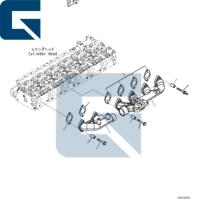 China 6745-11-5110  6745-12-5110 6D114E Engine Exhaust Manifold Fit for PC300-8 PC350-8 Excavator for sale