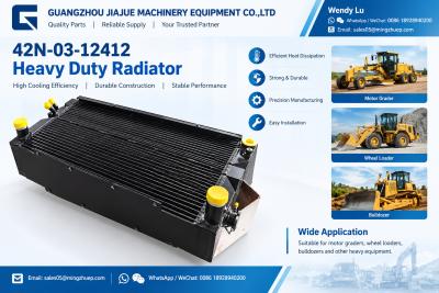 China 42N-03-12412 Heavy Duty Radiator Excavator Cooling Unit Industrial Compressor Part for WB93R Backhoe Loader for sale