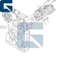 China 708-1W-00600 7081W00600 Hydraulic Fan Pump Assembly for D475A Bulldozer Construction Machinery Part for sale
