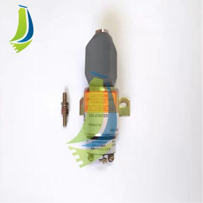 China 3864274 Stop Solenoid For R210-7 R210LC-7 Excavator High Quality Popular for sale