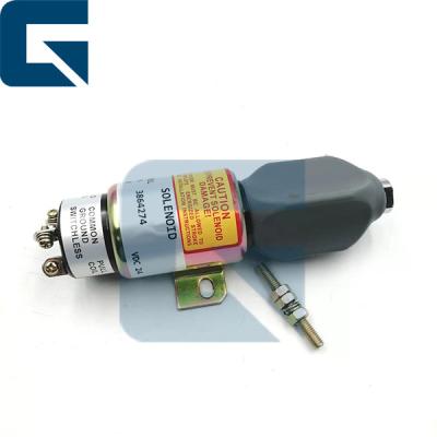 China 3864274 1751-2467U1B1S5A For 24V Excavator Parts Stop solenoid Valve for sale