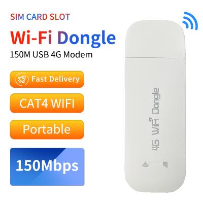 China 150Mbps 4G USB Dongle Internet Unlocked Wifi Hotspot LTE 4G wifi dongle for sale