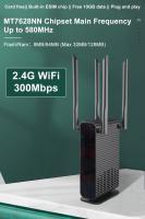 China 300Mbps Wifi Global ESIM 4G Router Unlocked 2 Ethernet Ports for sale