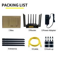 China AX3000 5G Wifi 6 Dual Band Wireless Router 8 x 5dBi Antennas Metal Case for sale