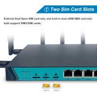 China 1200Mbps Dual Sim Card 4G WiFi Router External Detachable Antennas for sale