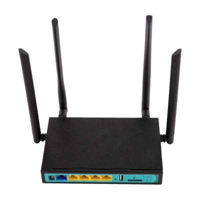 China Industrial SIM Slot 4g Lte Cellular Router With Black Metal Enclosure for sale