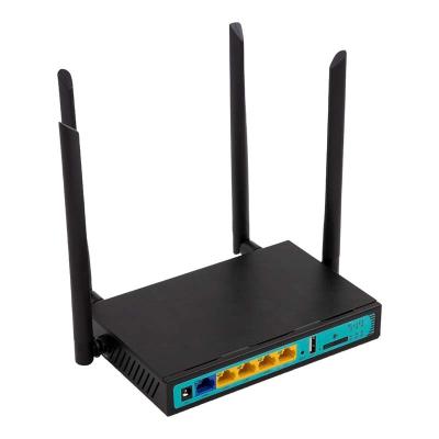 China Industrial SIM Slot 4g Lte Cellular Router Metal Case With Black Metal Enclosure for sale