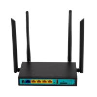 China Industrial SIM Slot 4g Lte Cellular Router Metal Case With Black Metal Enclosure for sale