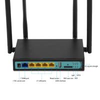 China Industrial SIM Slot 4g Lte Cellular Router Metal Case With Black Metal Enclosure for sale