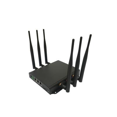 China Dual 4g  6 Antenna Wifi Router / Lan Rj45 Port Industrial Cellular Router for sale
