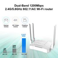 China Plastic Casing Wifi Router For Home Dual Band Reset Button 64MB Ram for sale