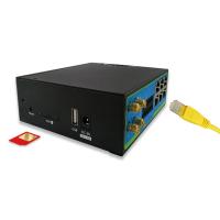 China Sim Card Slot Lte Gps Openwrt Industrial Wireless Router Metal Enclosure for sale