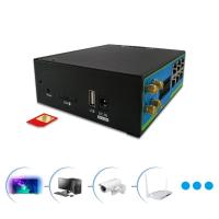 China 4G Mobile Wifi Hotspots Industrial Internet Router / Black Din Rail Wifi Router for sale
