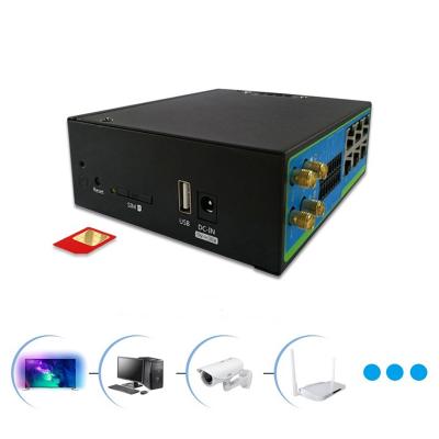 China 4G Mobile Wifi Hotspots Industrial Internet Router / Black Din Rail Wifi Router for sale