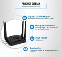 China 1200Mbps 2.4Ghz 5.8Ghz gigabit dual band Home Wireless Router for sale