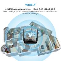 China Openwrt  11AC Dual Band  Wifi Hotspot Router , Whole House Wireless Router for sale