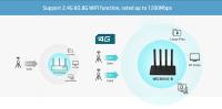 China 1WAN 2LAN 1200Mbps MT7628A N LTE Wifi Router 4g Lte B28 B2 B2 B3 for sale