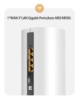 China 1800Mbps Dual Band 5G CPE WiFi 6 Mesh Router for sale