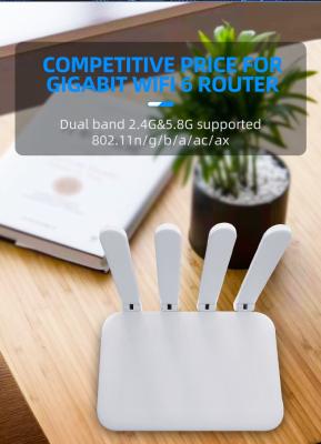 China IPQ6000 Wifi6 Mesh Router 128MB Flash 802.11ax Wifi 6 Router With Gigabit Ports for sale