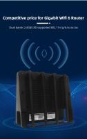 China Dualband 802.11 AX Wireless Router 2.4G 5.8GHz Wifi 6 Router MT7621 Chipset for sale