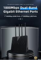 China Dualband 802.11 AX Wireless Router 2.4G 5.8GHz Wifi 6 Router MT7621 Chipset for sale