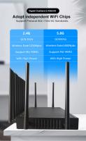 China 3600Mbps 5G Wireless Wifi Router Gigabit Ethernet Ports IPQ8072 Wifi Solution for sale