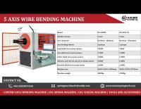 China UnionSpring Machines US-3D580 Metal Wire Shapes Bending Forming Machines for sale