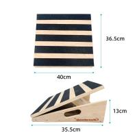 China Professional Adjustable Calf Stretcher Multi-gear calf Achilles tendon exercise standing Wooden Slant Board for sale