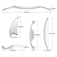 China Stainless Steel Neck Pain Rehab Device Gua Sha Scraping Scraper For Shoulder Acupoints 5pc for sale