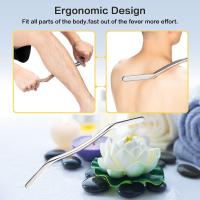 China Stainless Steel Neck Pain Rehab Device Gua Sha Scraping Scraper For Shoulder Acupoints 5pc for sale