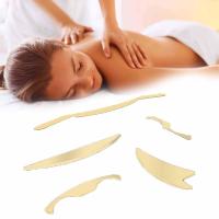 China Brass Gua Sha Muscle Massage Scraper Tool Back Leg Arm Acupoints Soft Tissue for sale