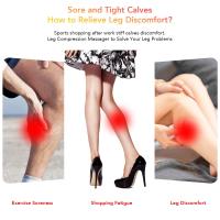China Leg Massager Heat With Compression Circulation Leg Massage Machine Calf Muscle Pain Relief Air Compression Leg Massager for sale