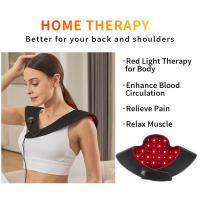 China 660nm 850nm Neck Pain Rehab Device Wearable Light Therapy Wrap Back Muscle Pain Relief for sale