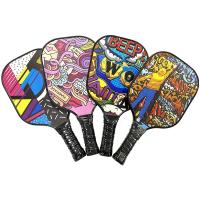 China PP Honeycomb UV Print Carbon Fiber Pickleball Paddle Customized Logo for sale