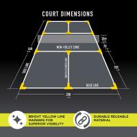 China pickleball court marker kit markings pickleball court marking Temporary portable line markers how to mark positions paddle for sale