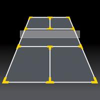China pickleball court marker kit markings pickleball court marking Temporary portable line markers how to mark positions paddle for sale
