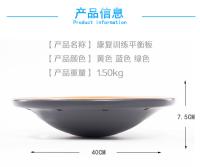 China Workout Physiotherapy Rehabilitation Equipment Plastic Wobble Balance Board For Core Training for sale