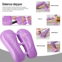 China Yoga Air Balance Cushion Board Inflatable Stepper PVC Foot Balance Pedal Multifunctional for sale