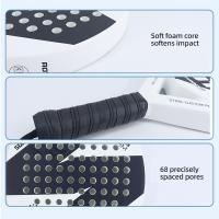 China Custom Tennis Carbon Fiber Padel Racket PVC Material Exercise Recovery for sale