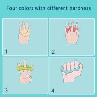 China 4pcs Hand strength recovery, grip and finger separation Strengthening Training Tool Finger Exercise Mud for sale
