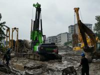 China Used Piling Rig Machine with 66 Kpa Ground Pressure, 30 Meters Pile Length, and Closed Loop Hydraulic System for Foundation Construction for sale