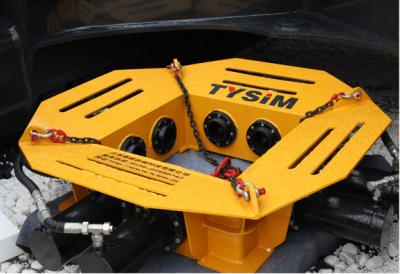 China 280kN Max Rod Pressure Concrete Hydraulic Pile Breaker Low Noise Operation CE ISO9001 for sale