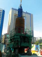 China 1.2m-2.6m Dia Bored Pile Foundation Casing Rotator 750 mm Pulling Stroke for sale