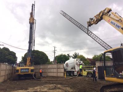 China TYSIM KR80M 13 M Depth Engineering Construction CFA Piling Rig With Hydraulic Rotary Drill Head Max. Diameter  600 Mm for sale