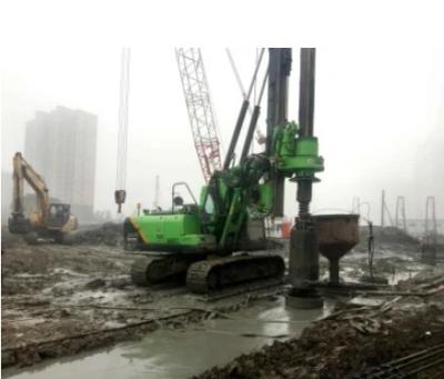 China Jiangsu Hydraulic Piling Rig with 4300mm Operating Width 20mm Max Pile Depth and Hydraulic Joystick Control for Foundation Installation for sale