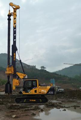 China KR80A 28 m Drilling Depth Well Hydraulic Rotary Boring Piling Rig Machine With 8~30 Rpm Rotation Speed for sale