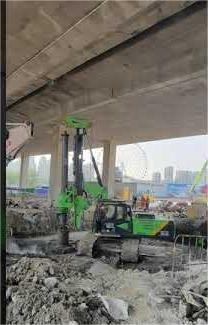 China Low Headroom Hydraulic Rotary Piling Rig First KR125ES Operating Height 8m for sale