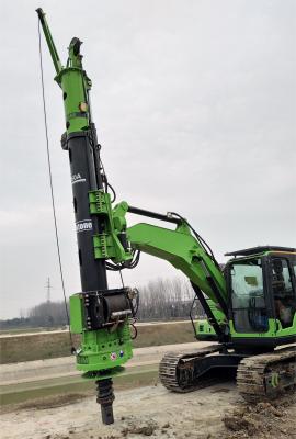 China Portable Single Load Transportation Hydraulic Piling Rig Small Torque 50kn.M Depth 24m for sale